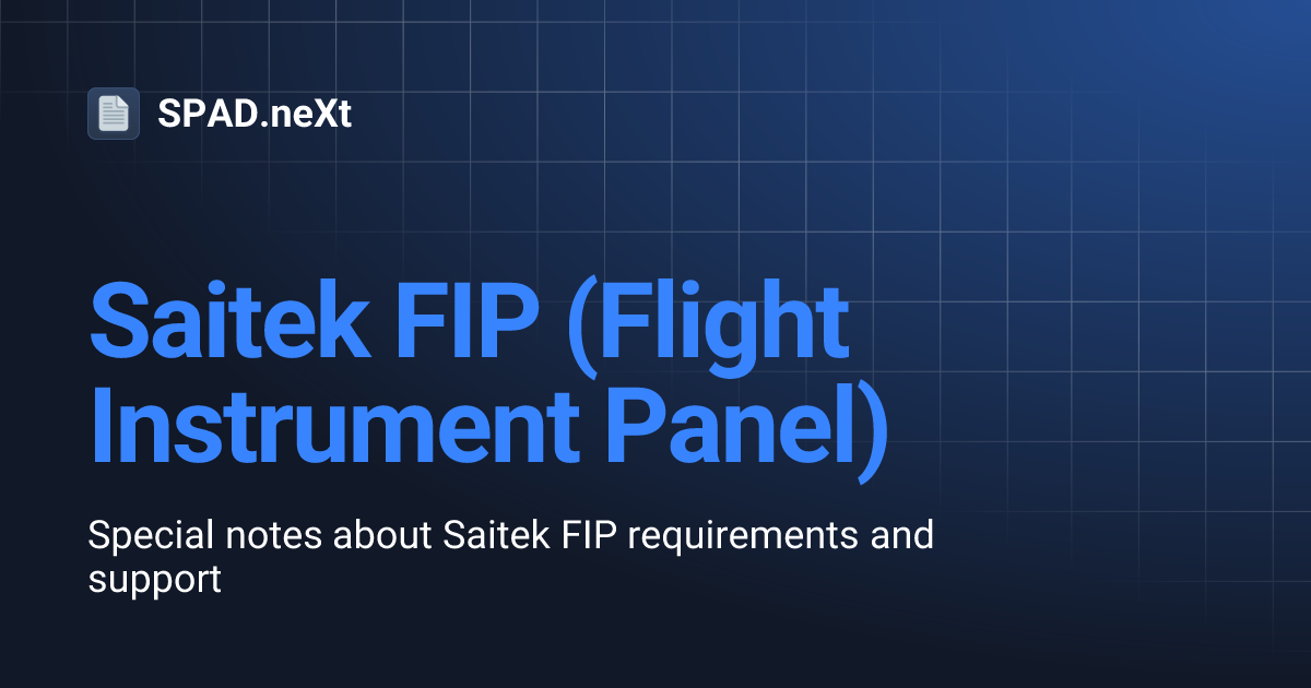 Saitek FIP (Flight Instrument Panel) | SPAD.neXt