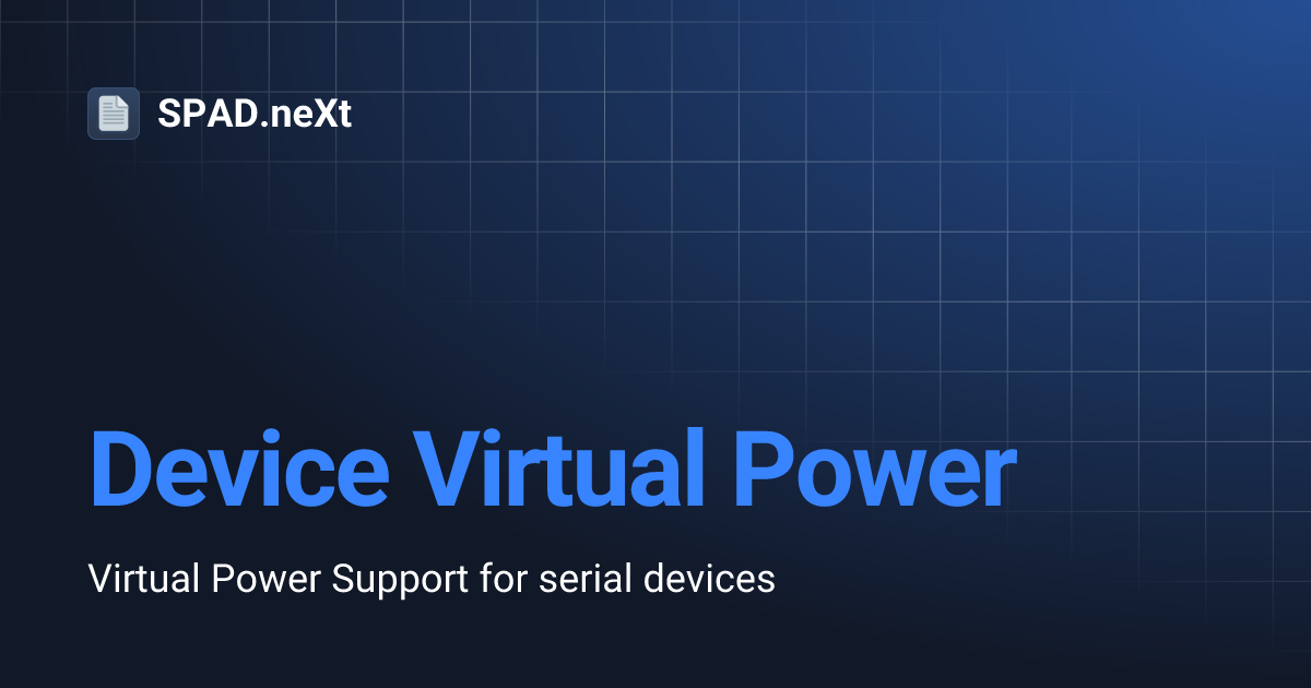 Device Virtual Power | SPAD.neXt