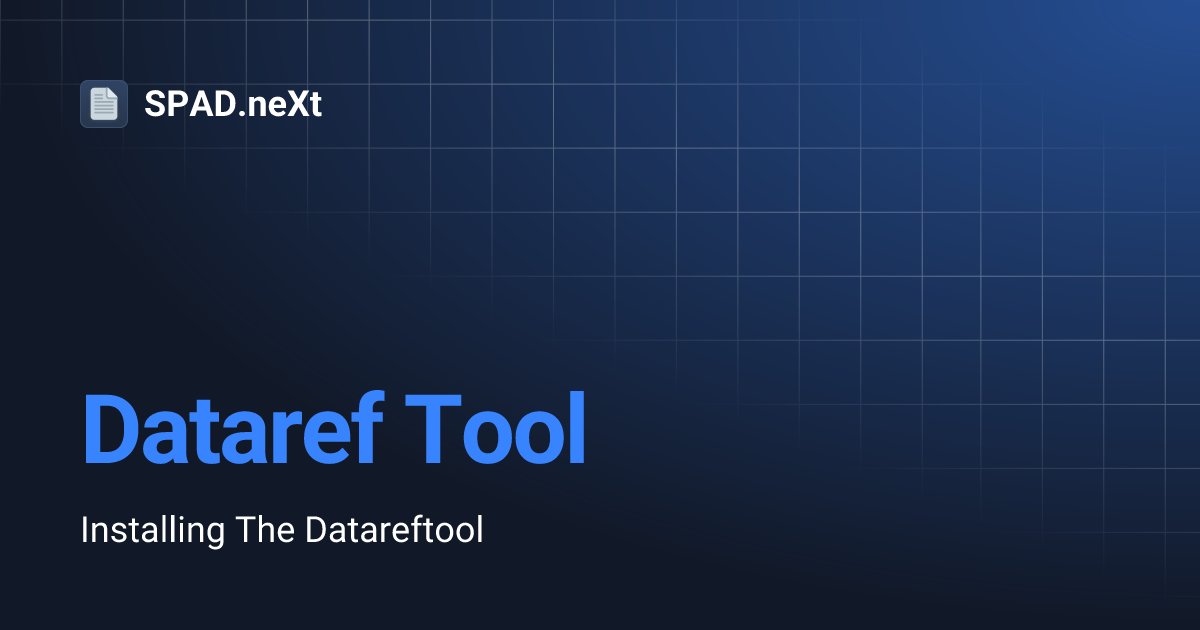 Dataref Tool | SPAD.neXt